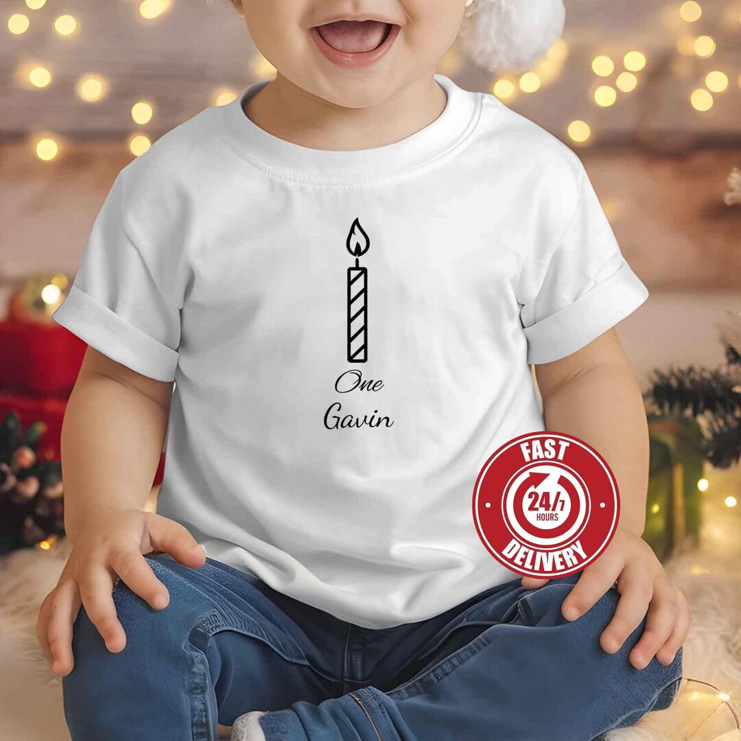 Personalized 1st Birthday Shirt for Boys, Custom Baby, First Birthday ...