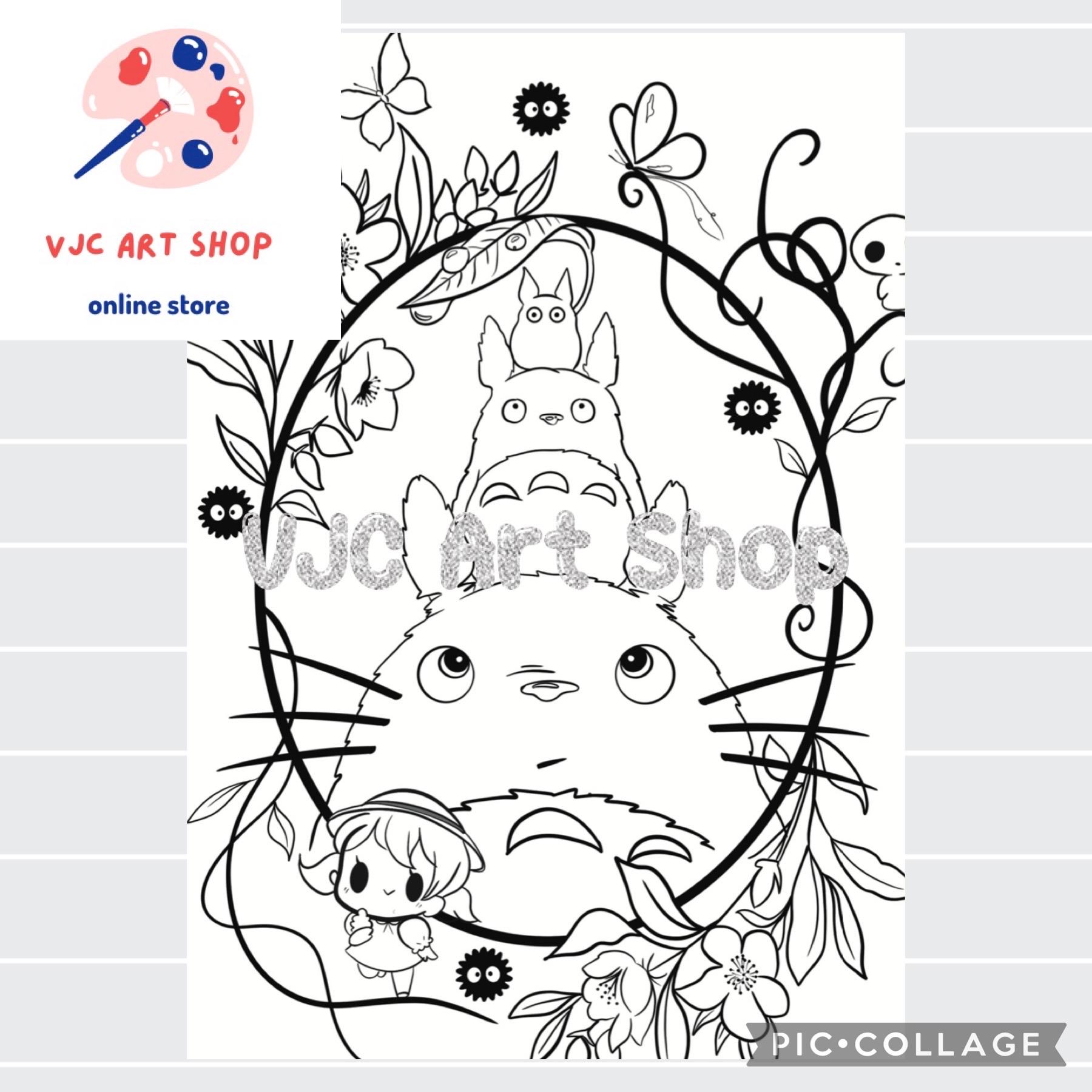 Studio Ghibli-inspired Digital Coloring Book - Printable Pages for Kids ...