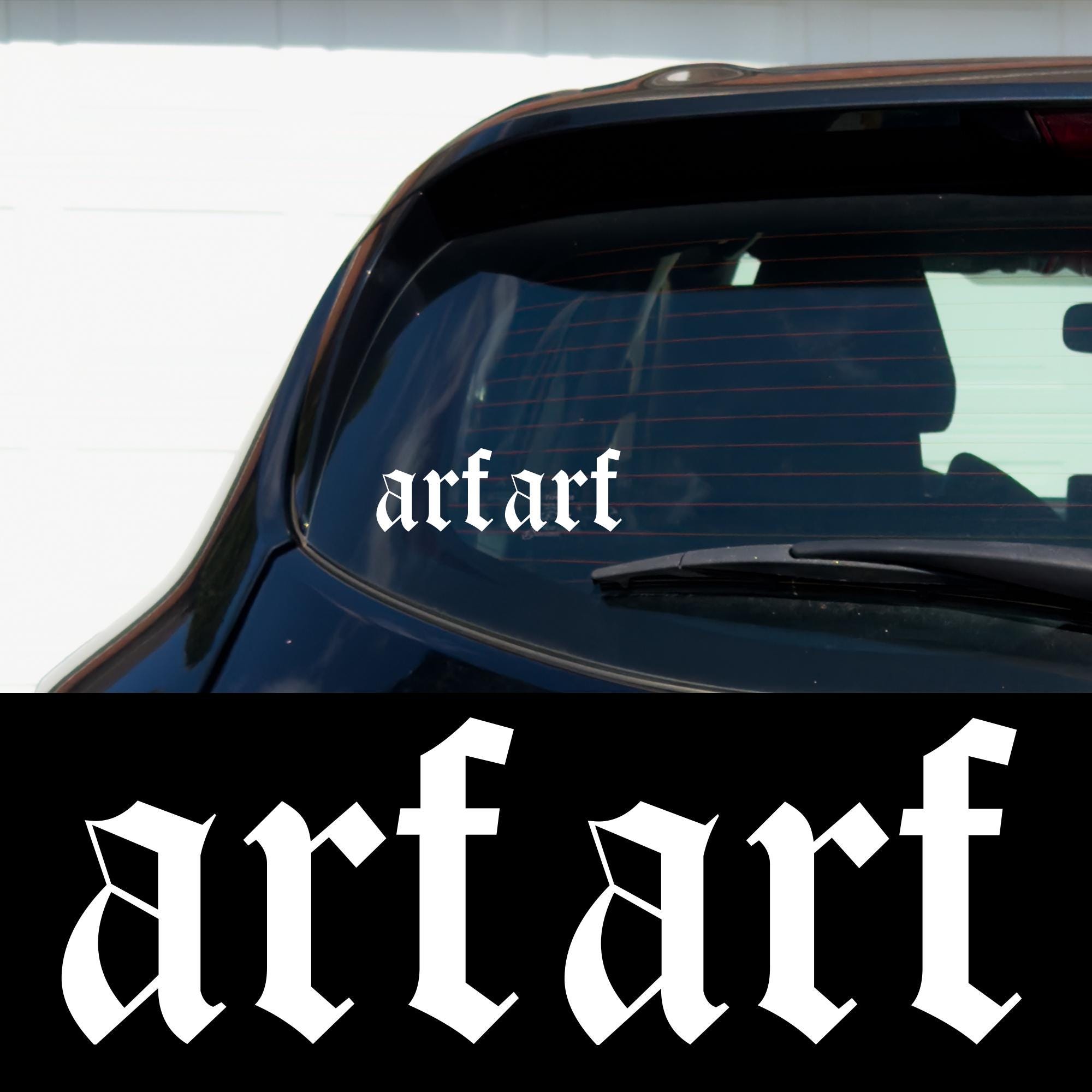 Arf Arf Vinyl Car Decal Rocker Metalhead Mosh Pit Alternative Goth ...