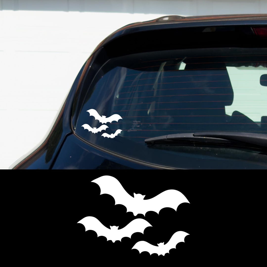Flying Bats Car Decal Gothic Halloween Vinyl Sticker Spooky Alt Girl ...