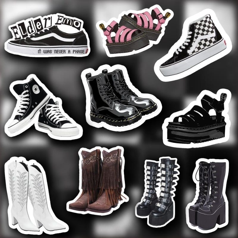 Emo Boots - Etsy