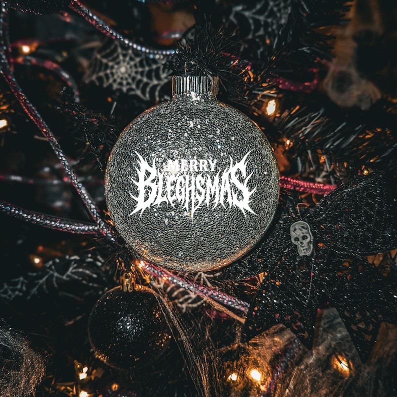 Merry Bleghsmas Ornament Goth Christmas Decor Deathcore Xmas Gift ...
