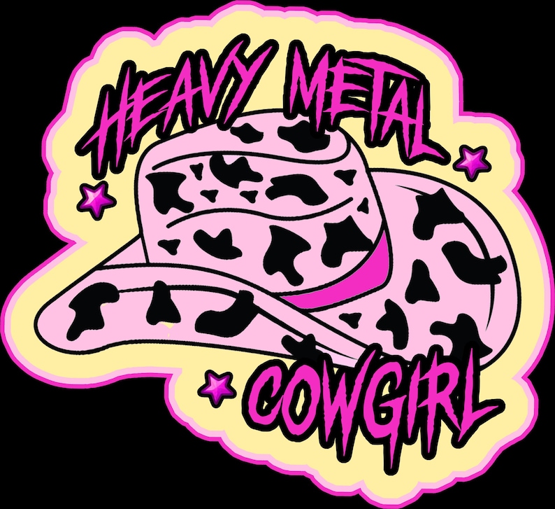 Metalhead Smut Books Girly Cute Metal Rocker Music Lover Vinyl Durable ...