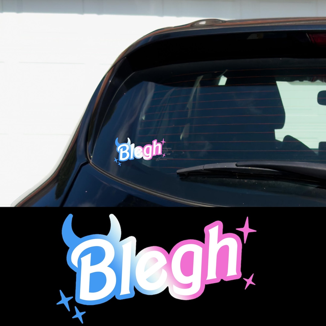 Blegh Barbie Devil Horns Sticker Cute Pastel Alt Girl Decal Funny ...