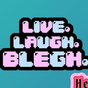 Metalhead Girly Stickers Cute Music Lover Vinyl Stickers Bleghs Your ...