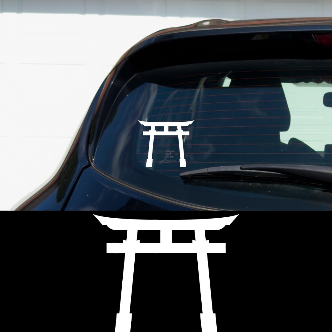 Shinto Shrine Torigate Car Decal Vinyl Multipurpose Sticker Japan Tokyo ...