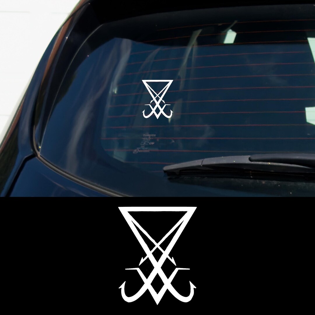 Sigil of Lucifer Vinyl Car Decal Metal Alternative Goth Multipurpose ...