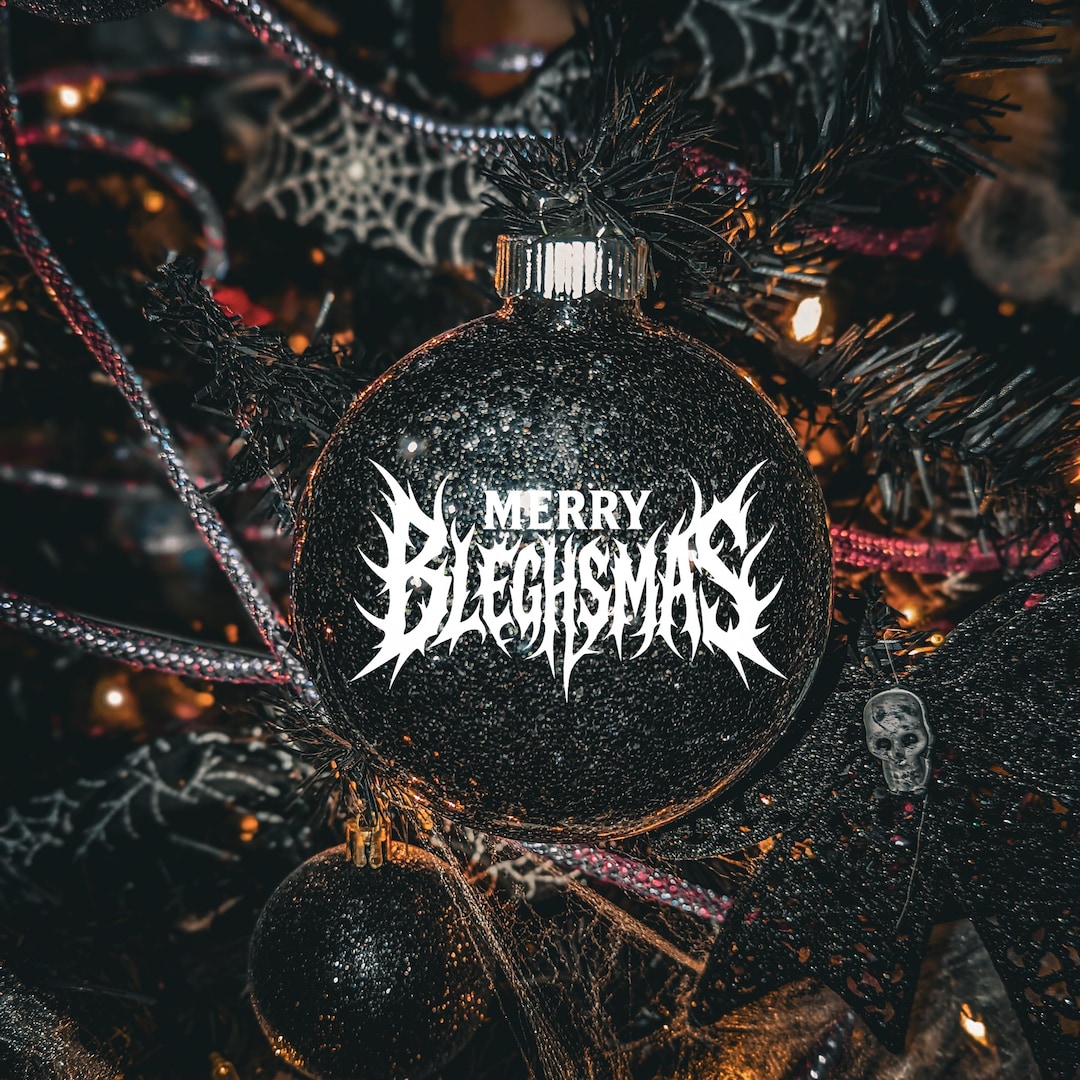Merry Bleghsmas Ornament Goth Christmas Decor Deathcore Xmas Gift ...