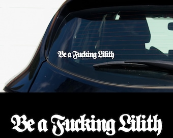 Lilith Vinyl Car Decal Metal Alternative Goth Multipurpose Decal Witch ...