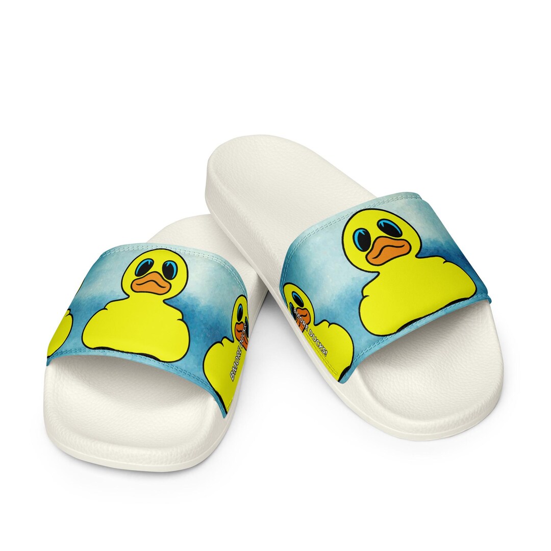 Yellow Rubber Duck Women's Slides - Etsy