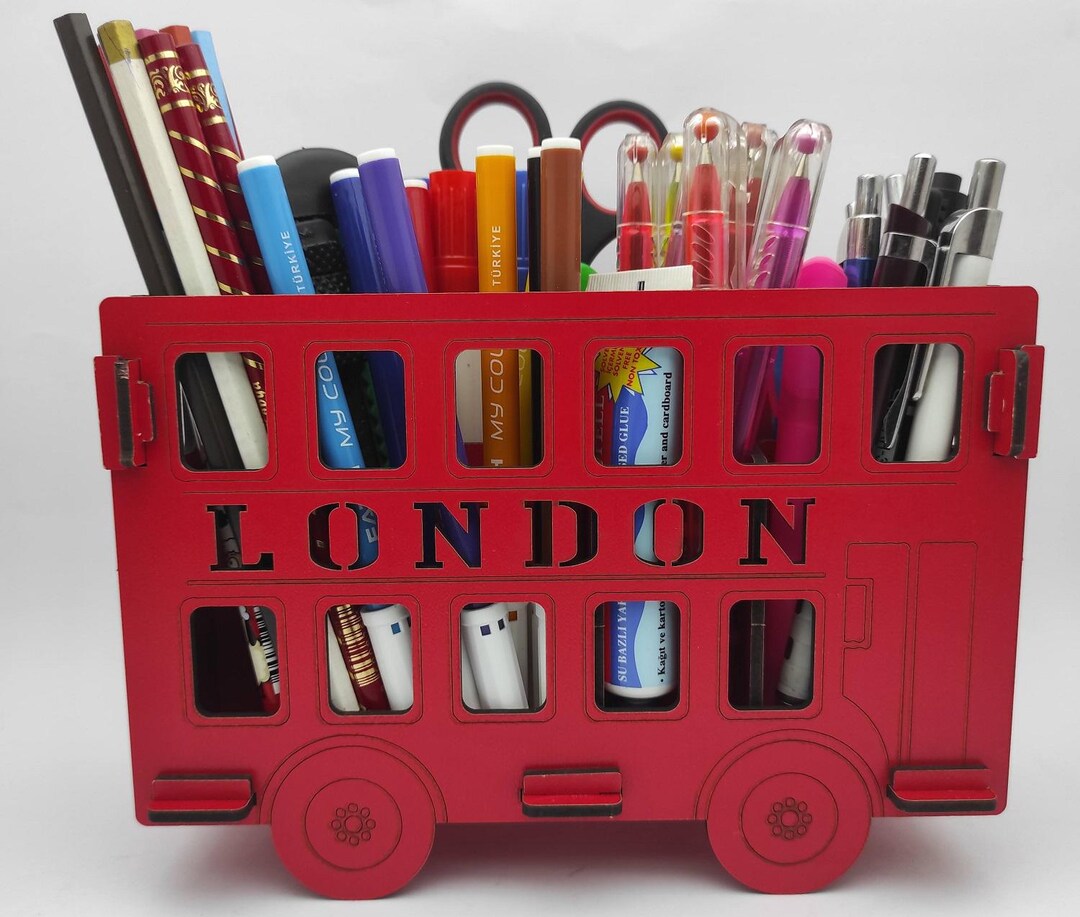 London Bus Pen Case ,desk Top Organızer - Etsy