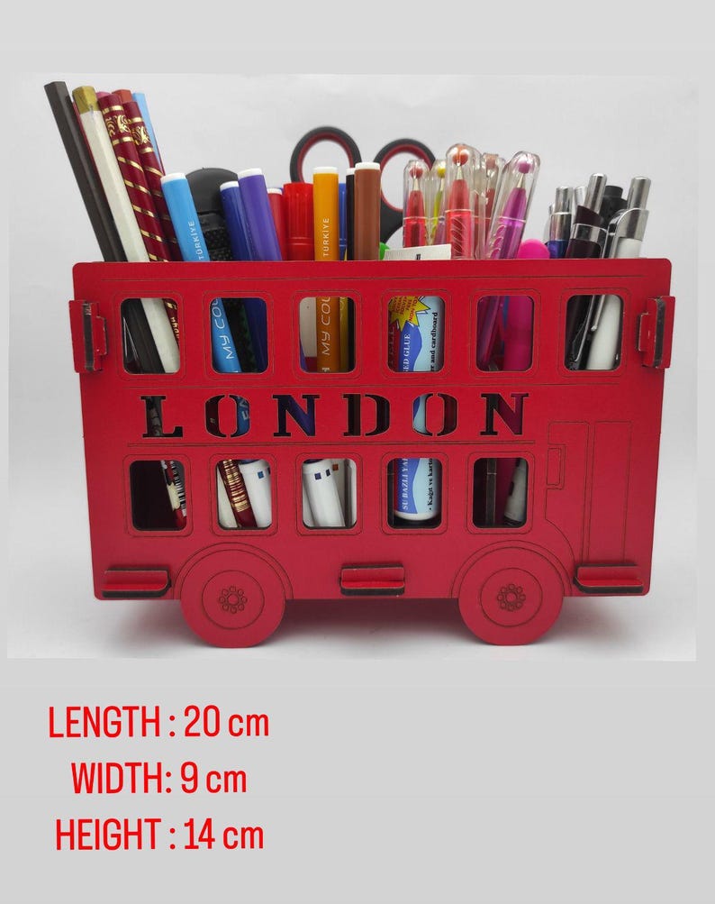 London Bus Pen Case ,desk Top Organızer - Etsy