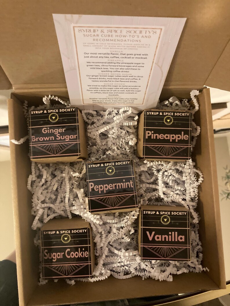 Assorted Sugar Cube Group Pack, Unique Sweetener Set, Coffee Lover Gift ...