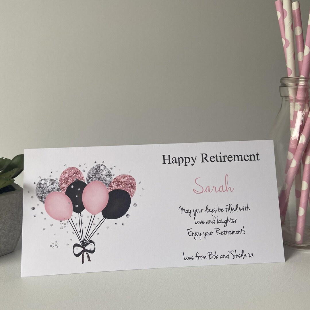 Personalised Gift Voucher Card Retirement Money Wallet - Etsy UK
