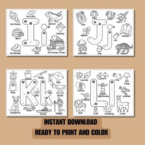 Alphabet Coloring Pages Alphabet Tracing Alphabet Activity Pages ...