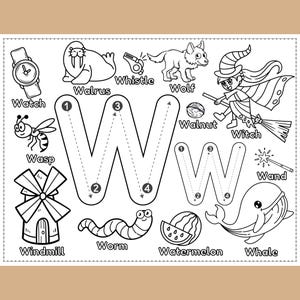 Alphabet Coloring Pages Alphabet Tracing Alphabet Activity Pages ...
