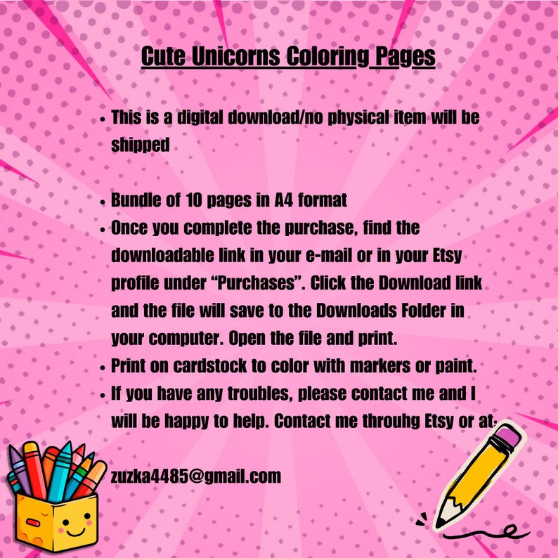 Cute Unicorn Coloring Pages Unicorn Coloring Book Kids Coloring Book ...
