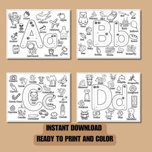 Alphabet Coloring Pages Alphabet Tracing Alphabet Activity Pages ...