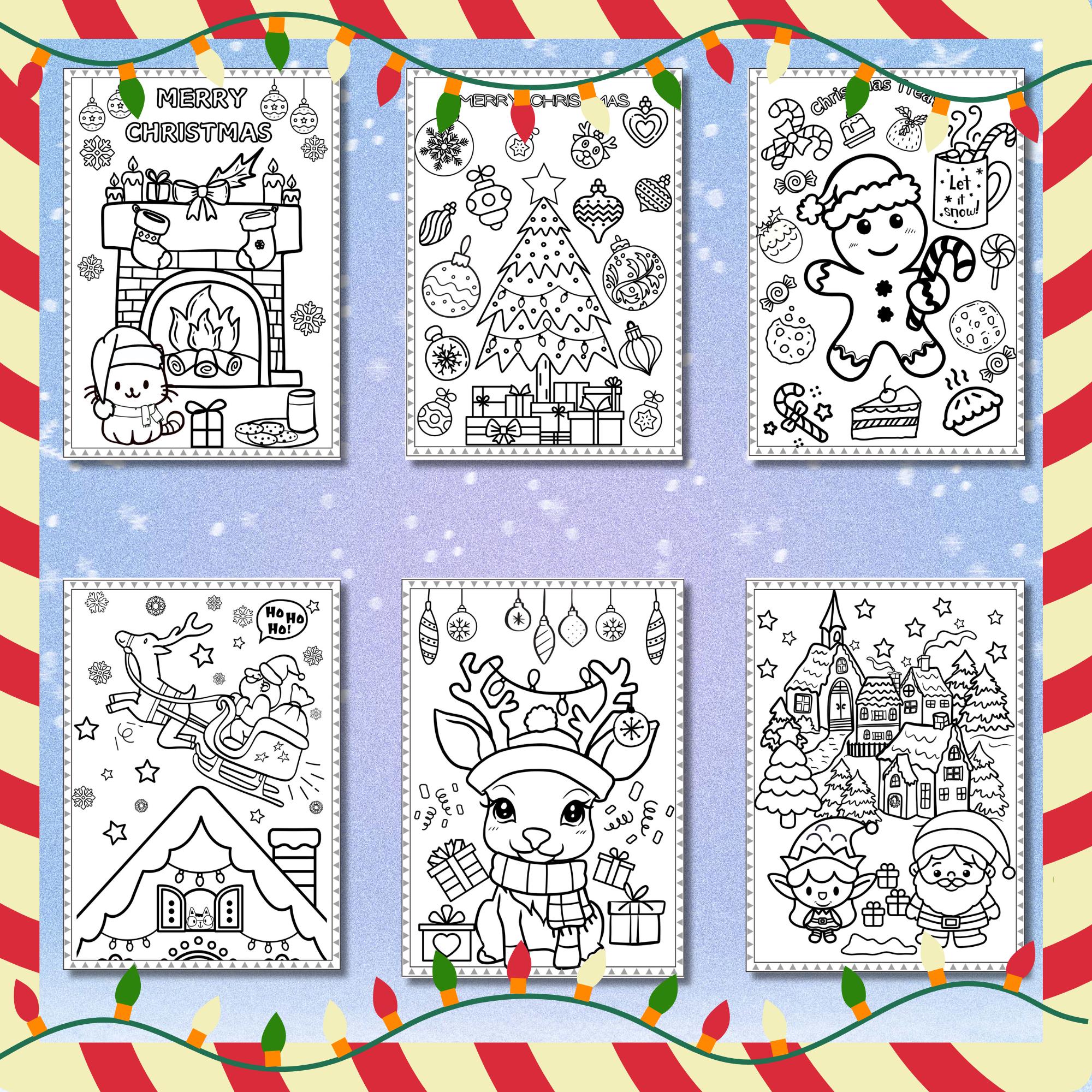 Christmas Activity Pages Kids Coloring Book Christmas Colouring Pages ...