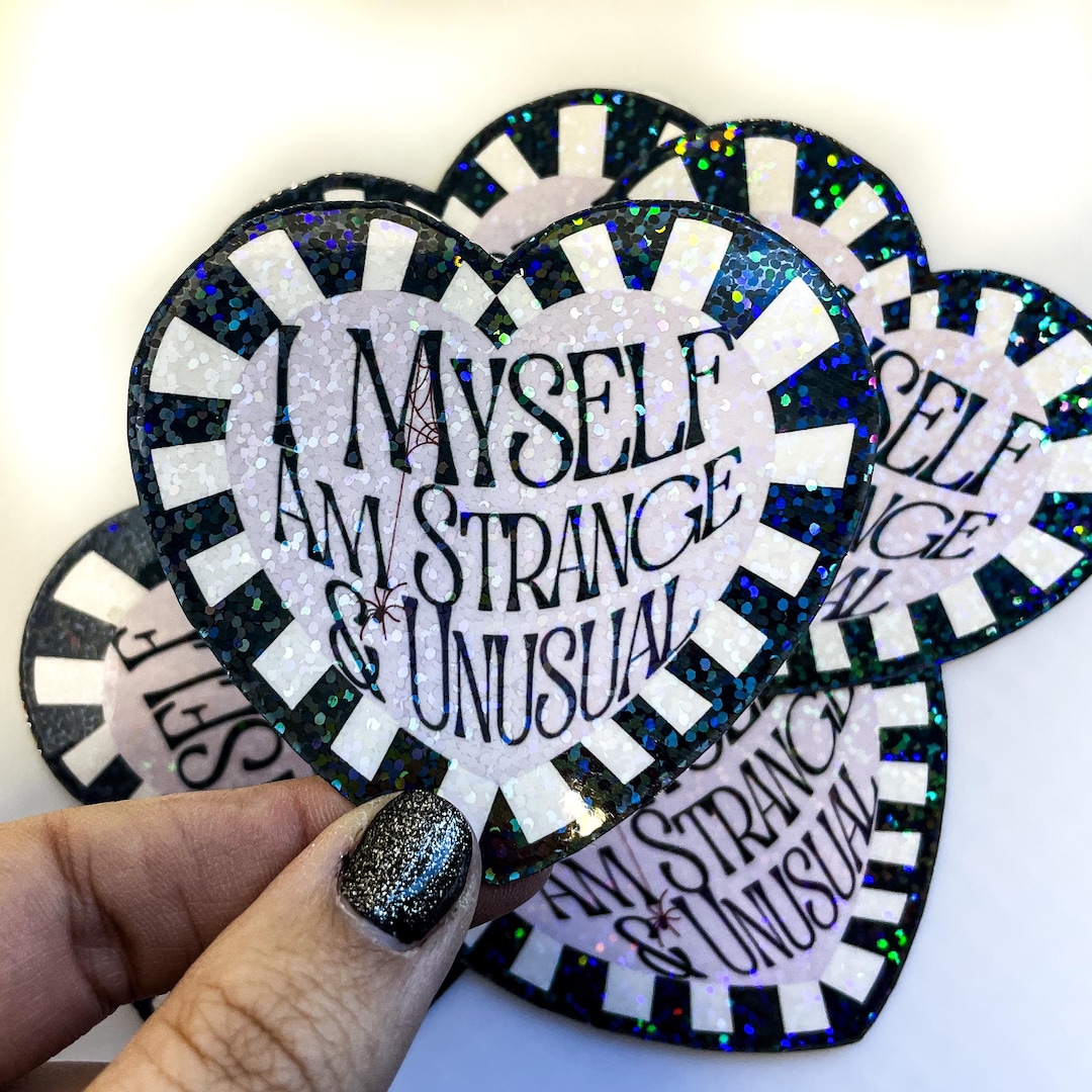 Lydia is Strange and Unusual- Vinyl Holographic Sticker - Etsy