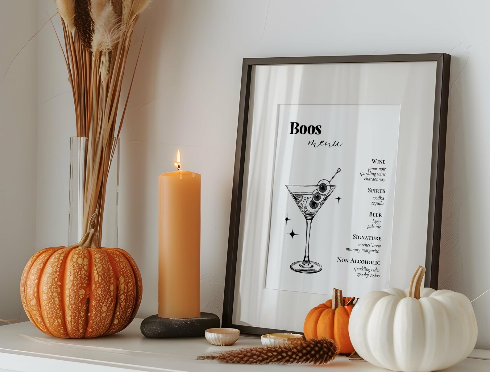 Halloween Bar Sign Template, Signature Drink Bar Menu Template ...
