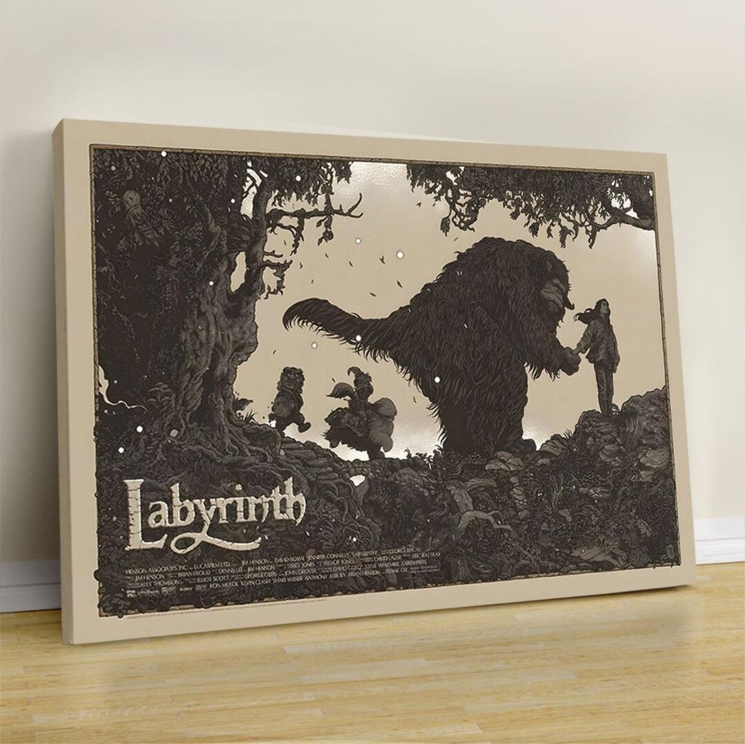 Labyrinth 1986 Movie Poster: Vintage Movie Art Print - Etsy