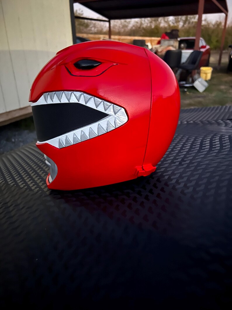 MMPR Red Ranger Helmet - Etsy