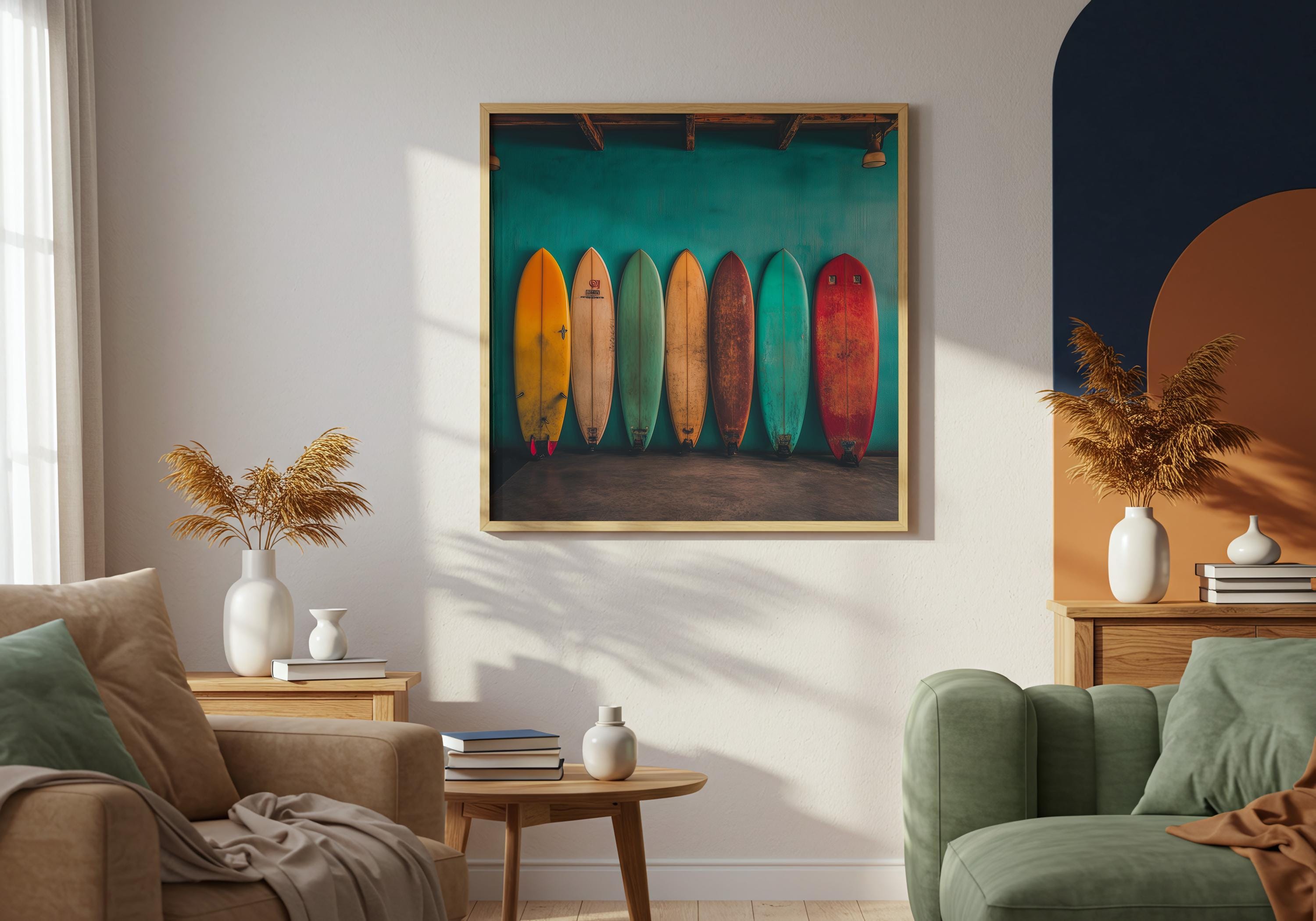Surfboard Wall Art: Ride the Surf Waves - Vibrant Surfboard Wall Decor ...