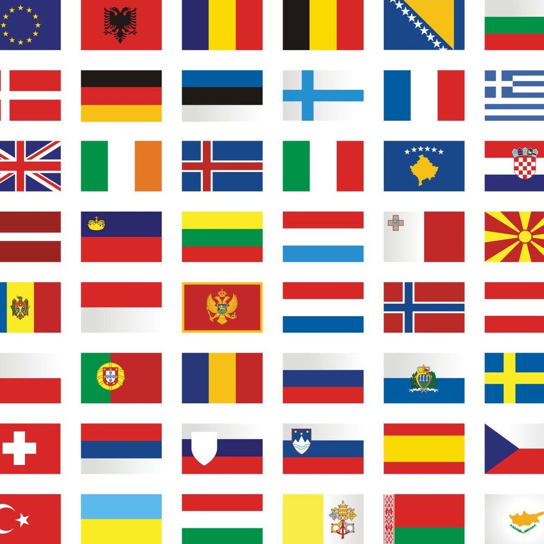 More Than 280+ Flags! | Flags of the World | Flags of European ...