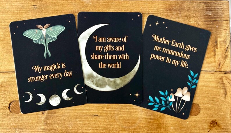Dark Forest Themes Affirmation Cards Journals Notebooks - Etsy