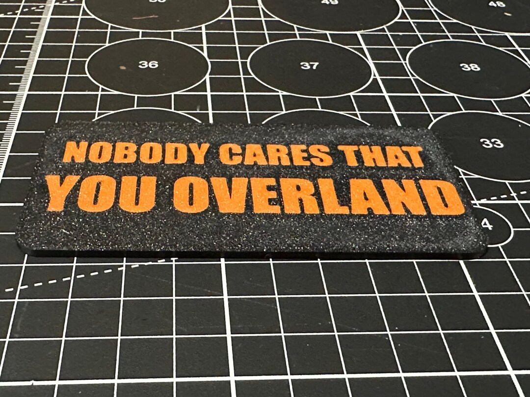 Nobody Cares That You Overland - Etsy