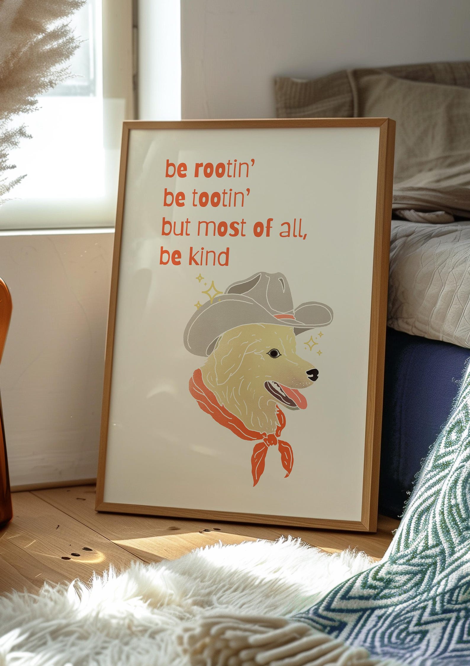 Cowboy Dog Art Print: Rootin Tootin Western Decor (digital Download) - Etsy