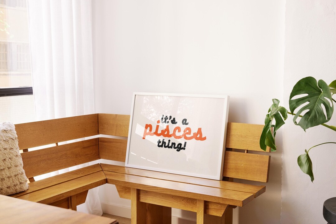 It's A Pisces Thing Poster, Landscape Art, Zodiac Sign Traits Print ...