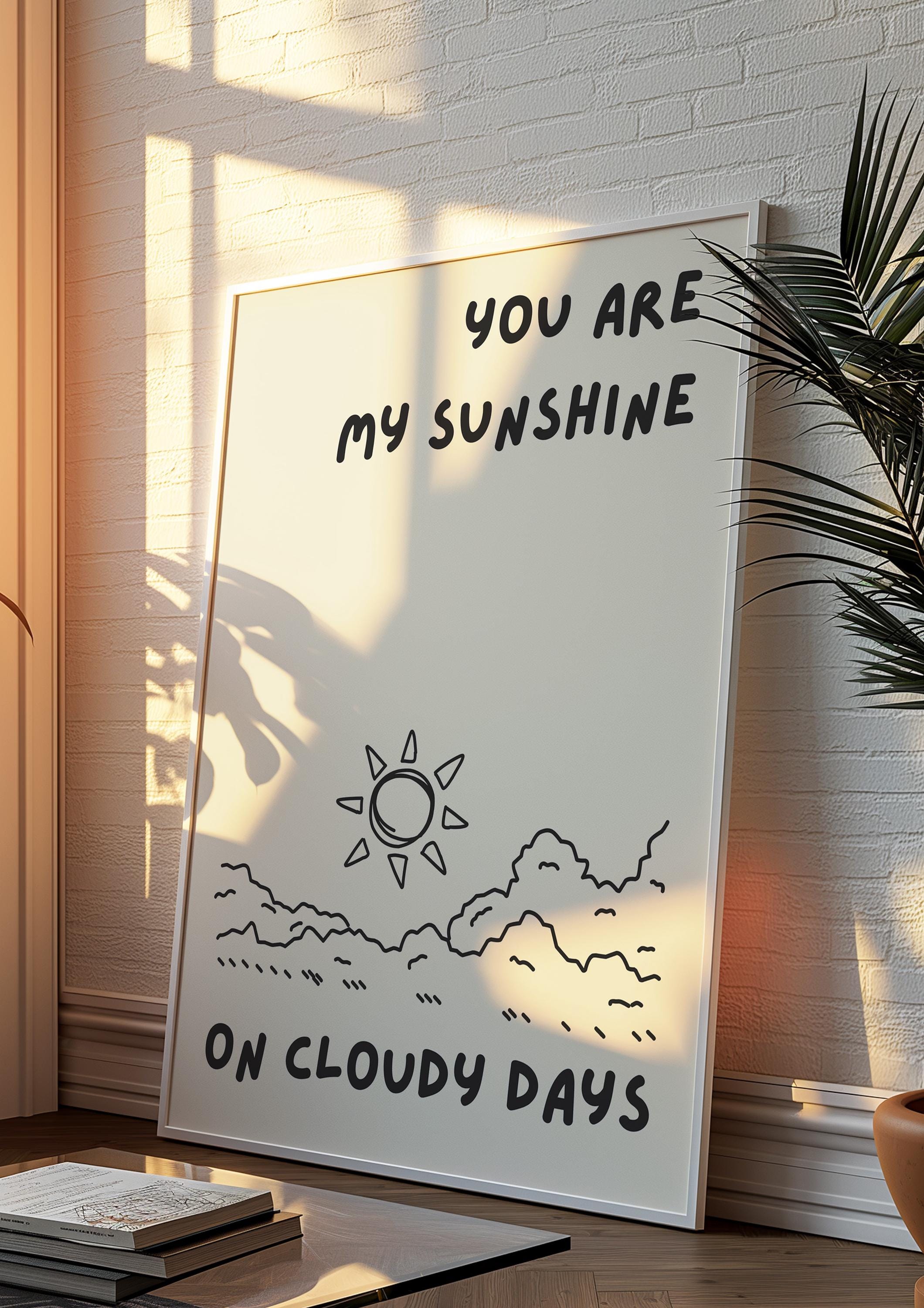 Nursery Wall Art Cute Poster for Kids Room Decor Cute Modern Line Art ...