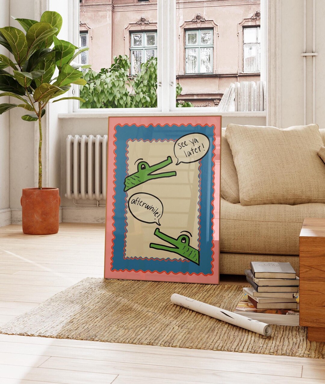 See Ya Later Alligator Thanks for Coming Print Good Bye Poster Trendy ...