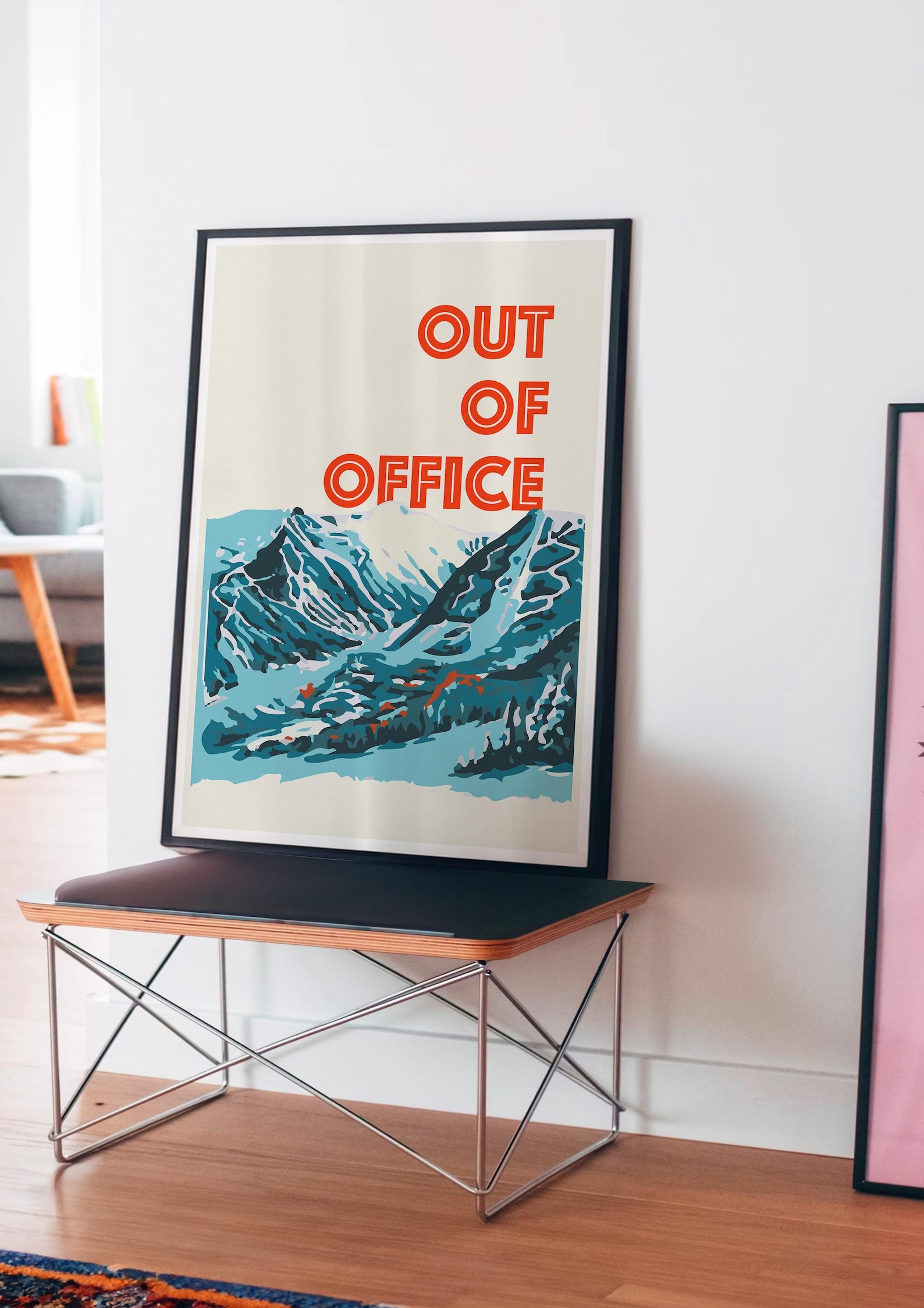 Gift for Coworker Office Gift Mountaineering Wall Art Retro Mountain ...