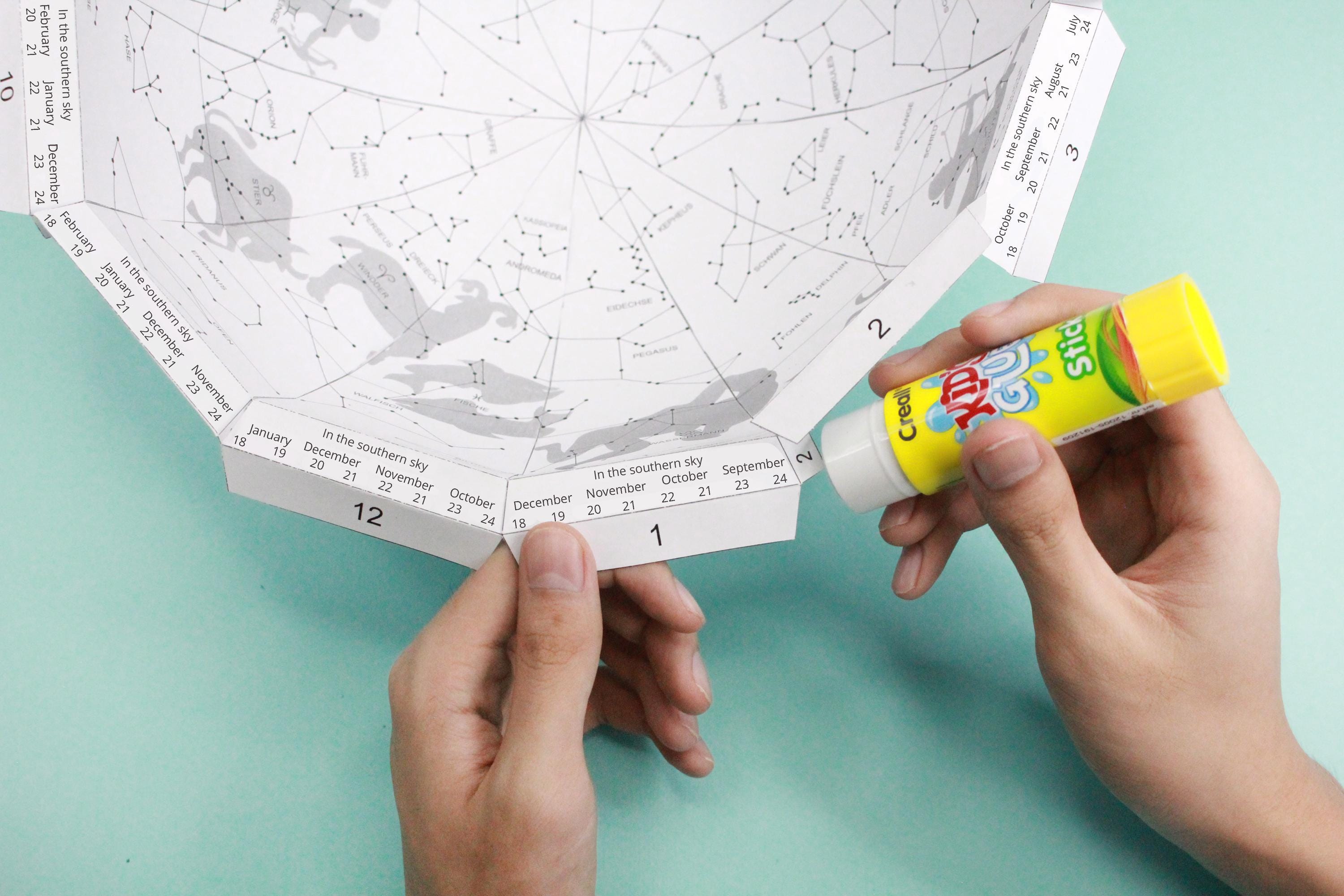 The Night Sky | Domed Star Chart Template | Northern Hemisphere ...