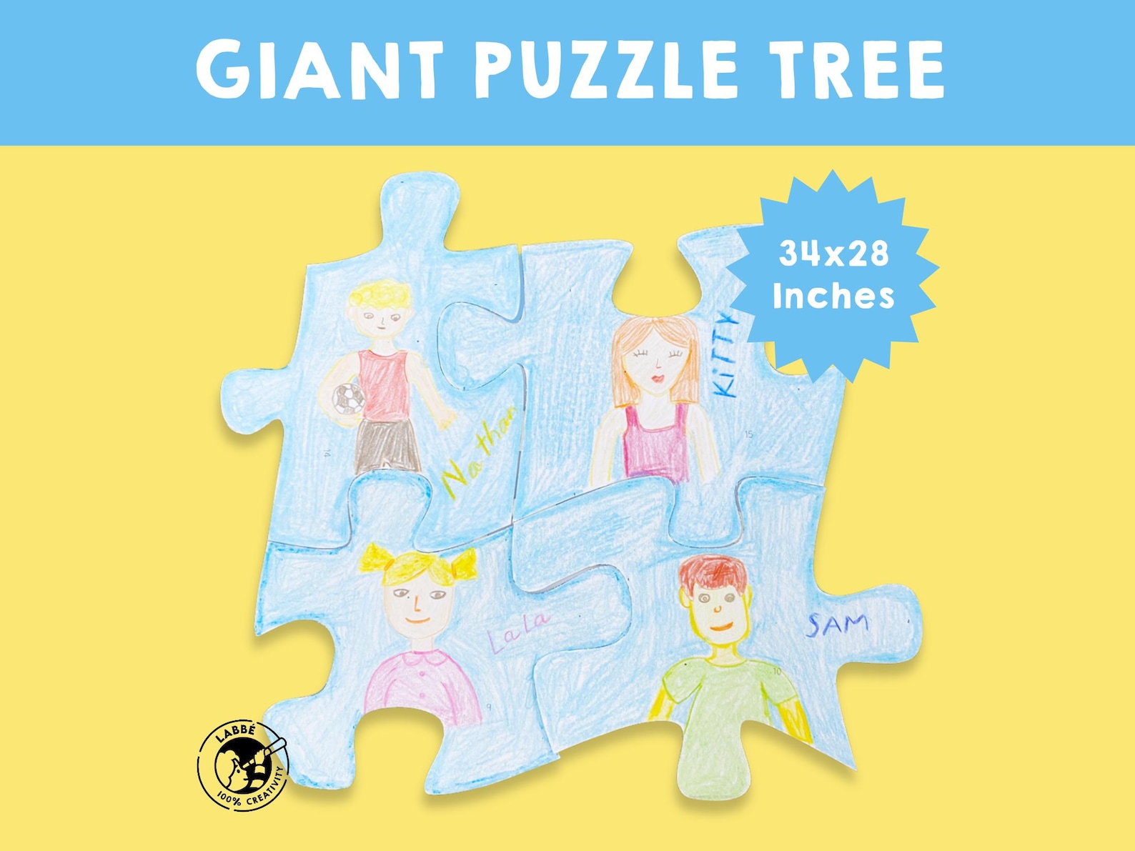 Giant Puzzle Tree | 3 Size Options | Creative Group Activity ...