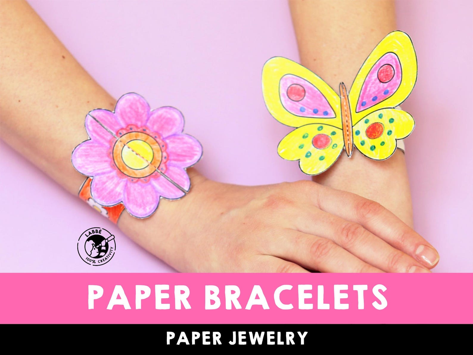 Paper Bracelets DIY Paper Jewelry Paper Bracelet Templates Creative ...