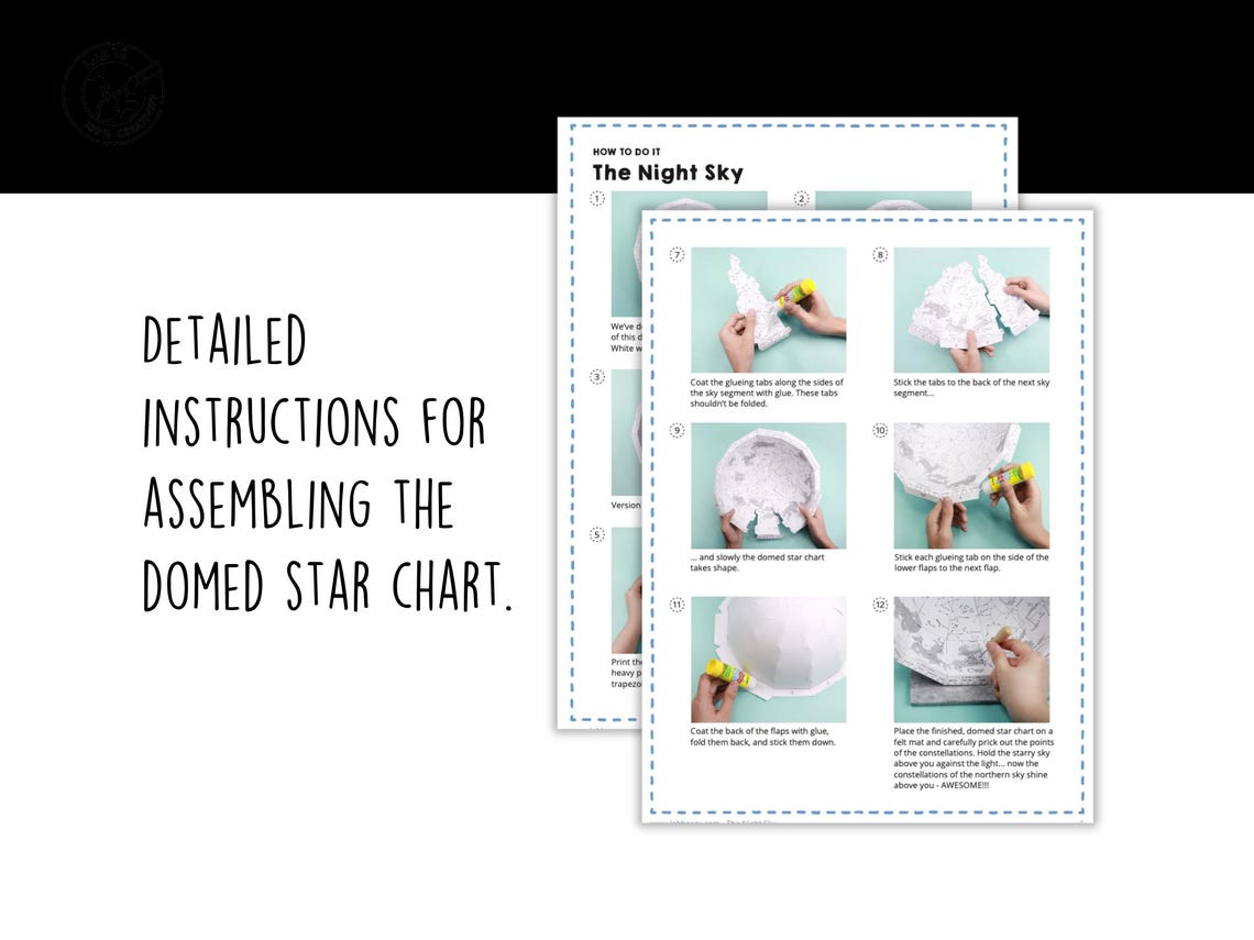 The Night Sky | Domed Star Chart Template | Northern Hemisphere ...