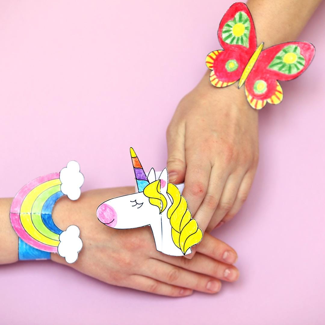 Paper Bracelets | DIY Paper Jewelry | Paper Bracelet Templates ...
