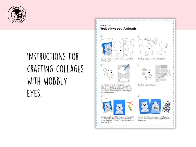 Wobbly-eyed Animals | DIY Craft Templates | Funny Animal Collages ...