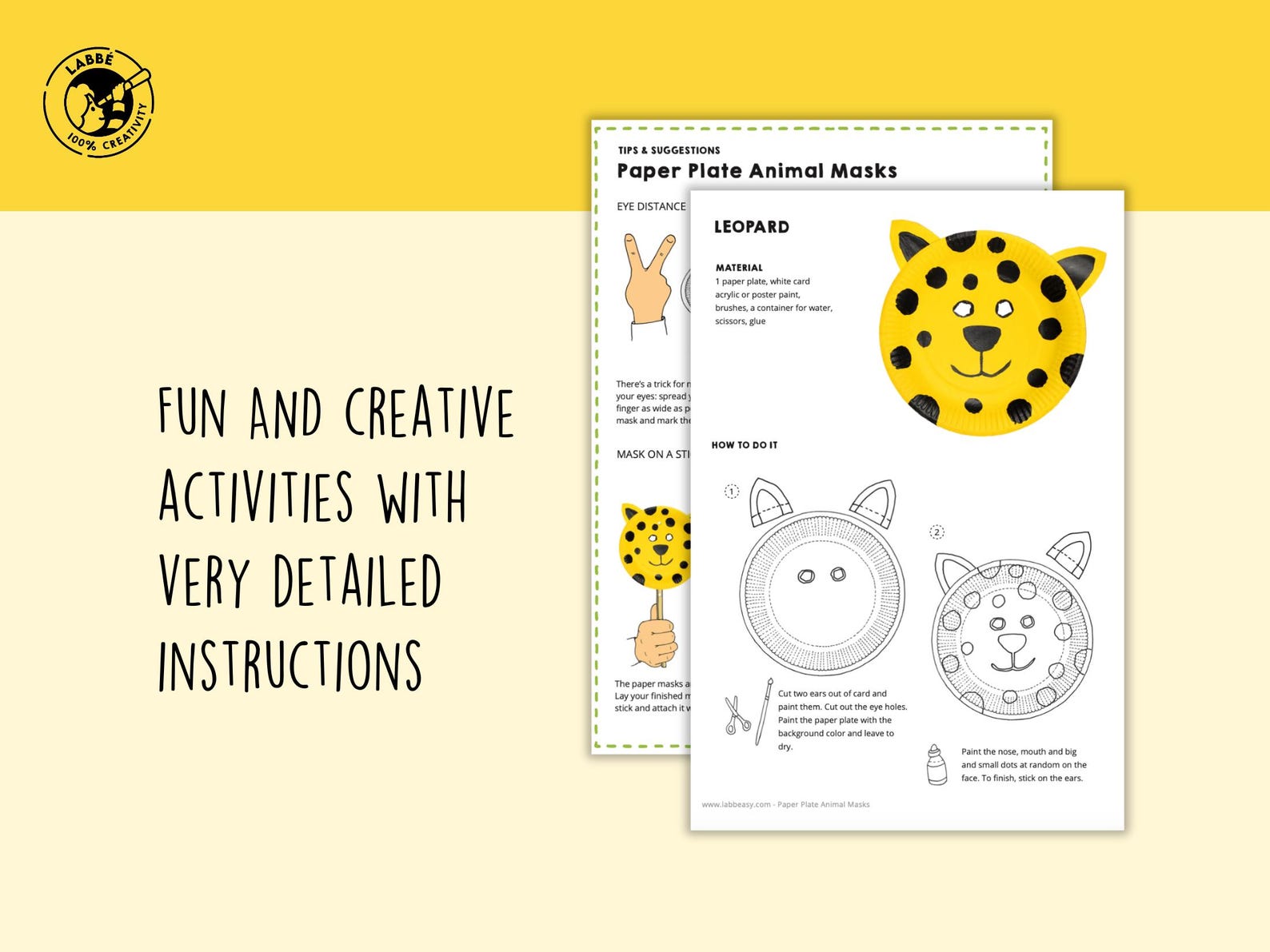 DIY Paper Plate Animal Masks: Craft Guide (step-by-step-instructions ...