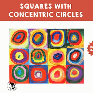 Kandinsky Squares With Concentric Circles: DIY Art Project (printable ...