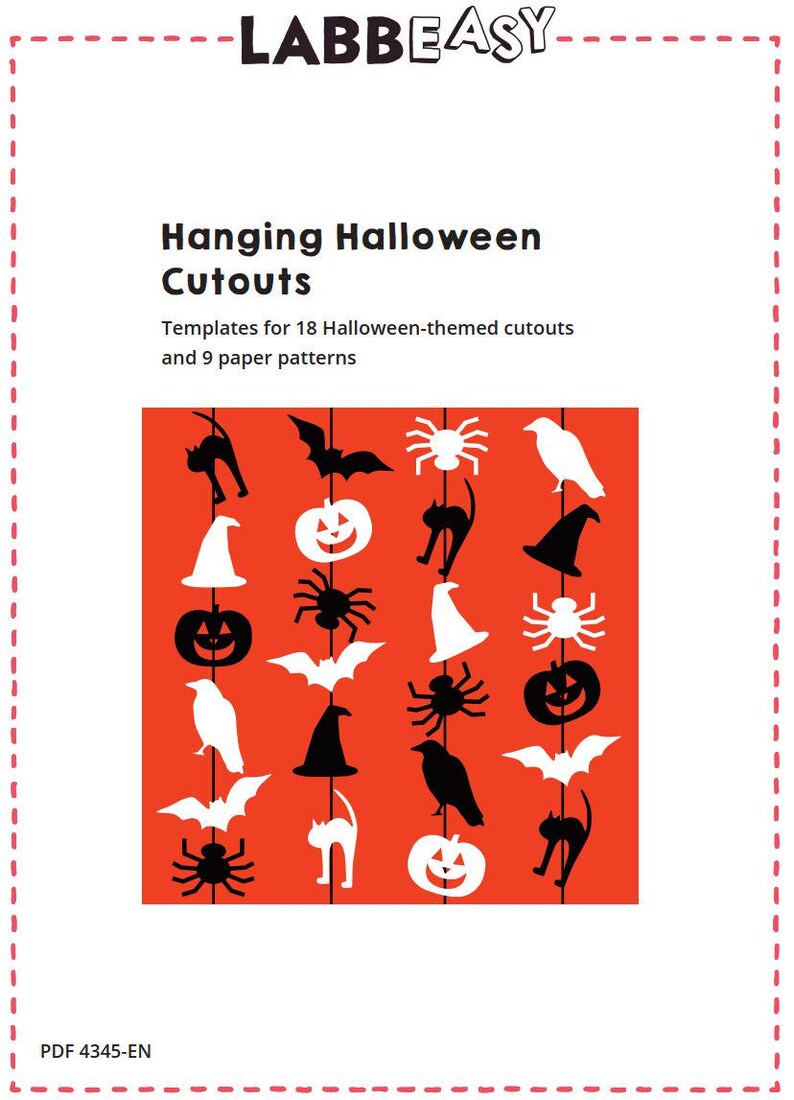 Halloween Cutouts | DIY Halloween Decor | Printable Craft Templates ...