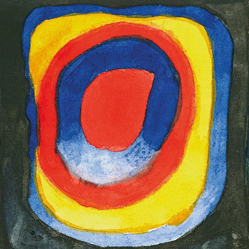 Kandinsky Squares With Concentric Circles: DIY Art Project (printable ...