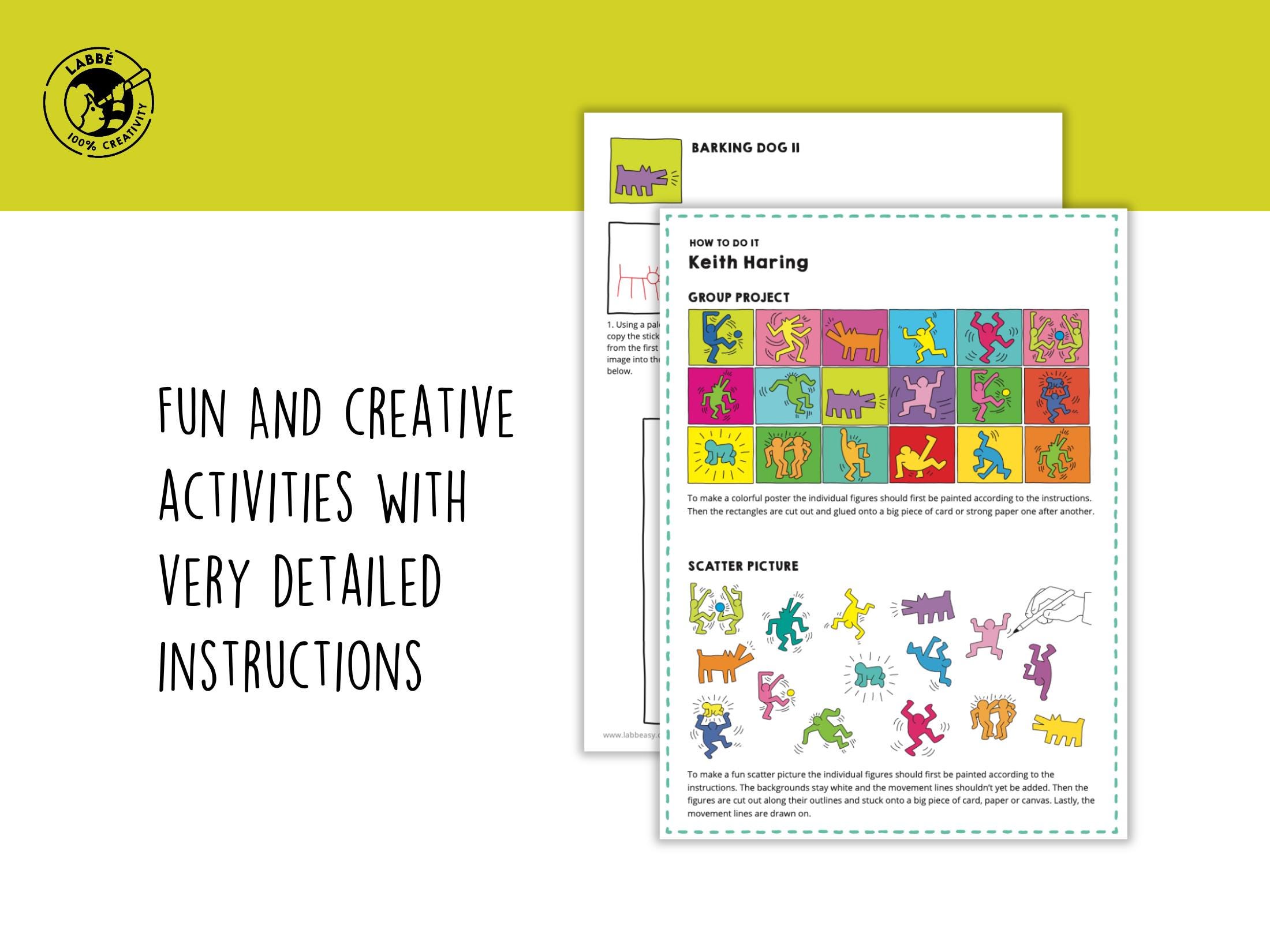 Keith Haring | Pop Art Drawing Worksheets | Learn to Draw Haring ...