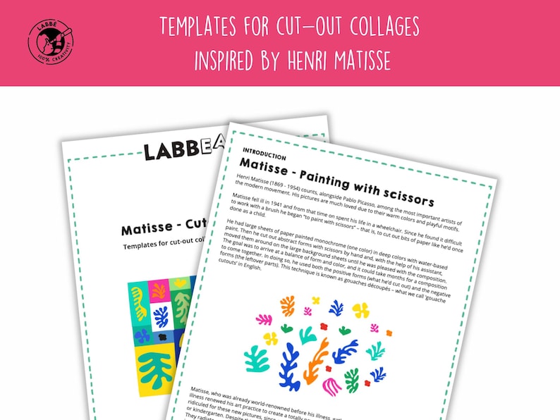 Matisse Cutouts: DIY Collage Art Templates (PDF Pattern) - Etsy