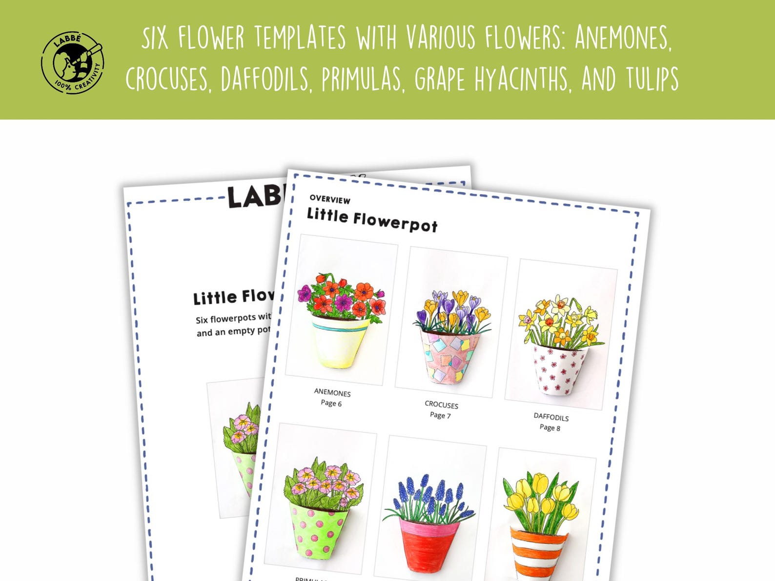 Little Flowerpot | DIY Paper Flower Pots | Printable Flower Pot Craft ...