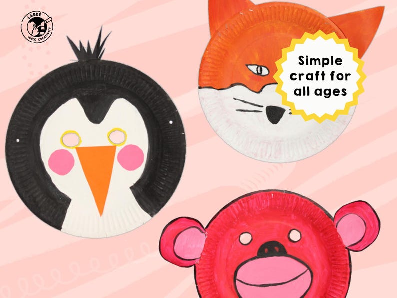 Paper Plate Animal Masks | DIY Craft for Kids | Animal Mask ...